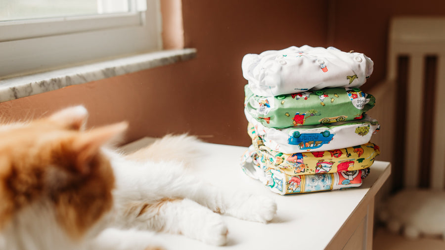 Modern Reusable Cloth Diapers Made to Fit from Birth to Toddlerhood ...