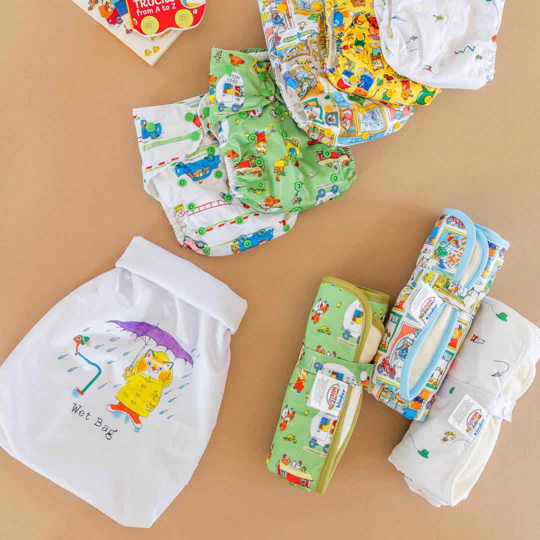 Modern Reusable Cloth Diapers in Bold Prints and Solids – Kinder Cloth ...