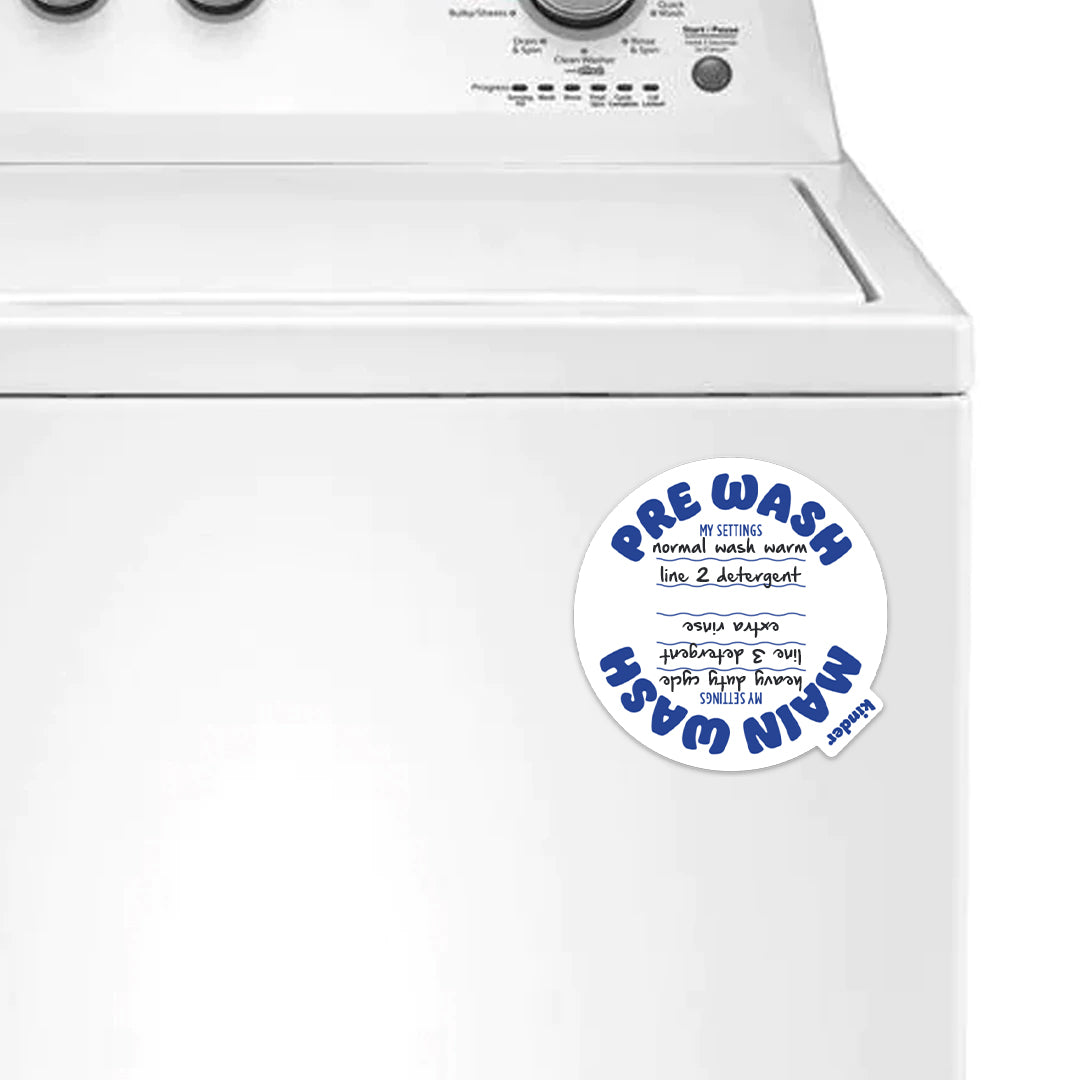 Wash Cycle Indicator Washing Machine Magnet 2.0 – Kinder Cloth Diaper Co.